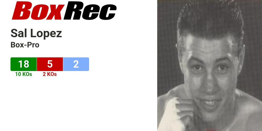 BoxRec: Sal Lopez
