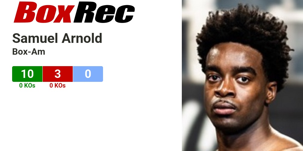 BoxRec: Samuel Arnold