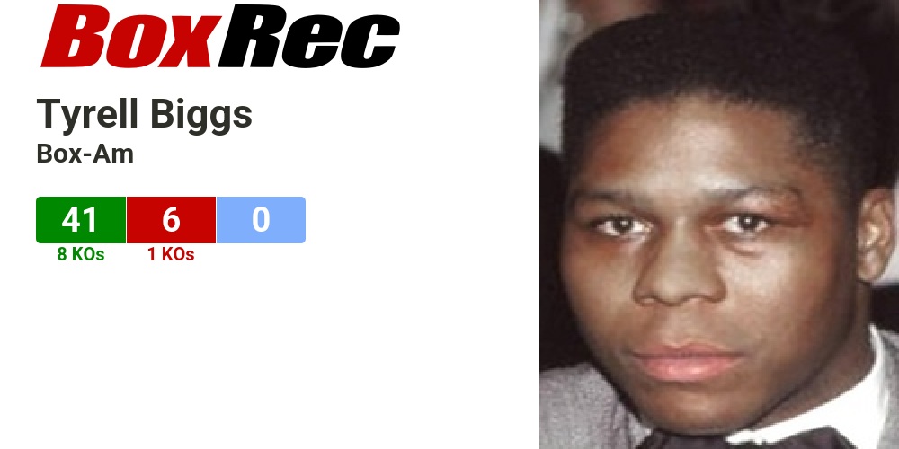 BoxRec: Tyrell Biggs