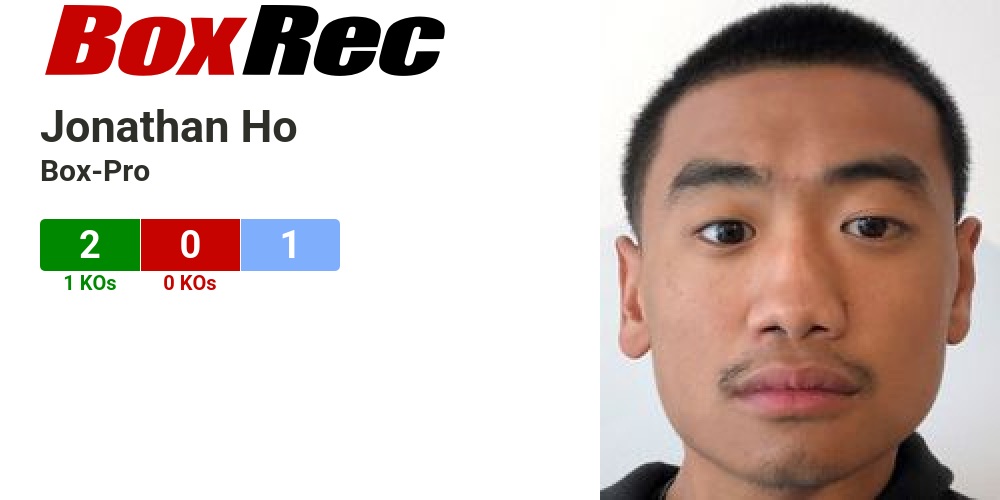 BoxRec: Jonathan Ho