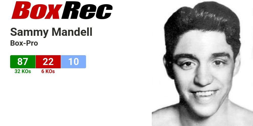 BoxRec: Sammy Mandell