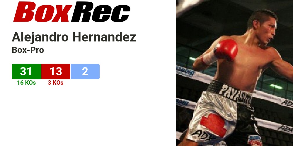 BoxRec: Alejandro Hernandez