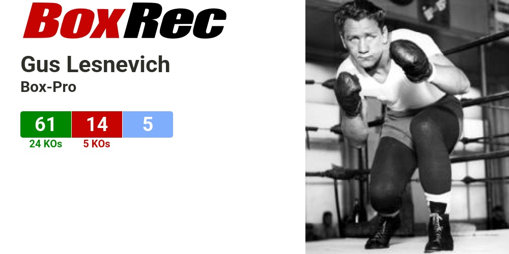 BoxRec: Gus Lesnevich