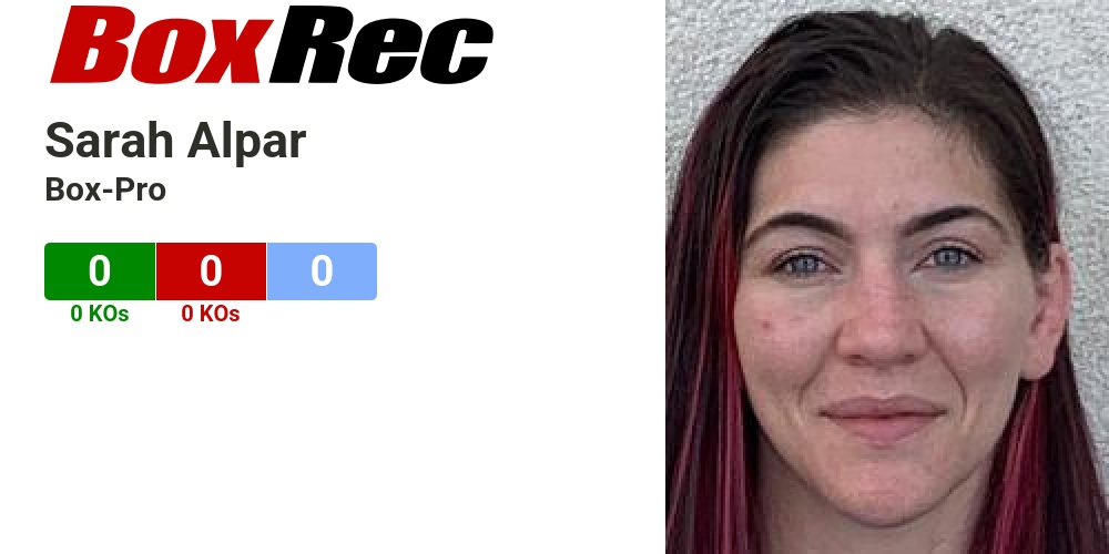 BoxRec: Sarah Alpar