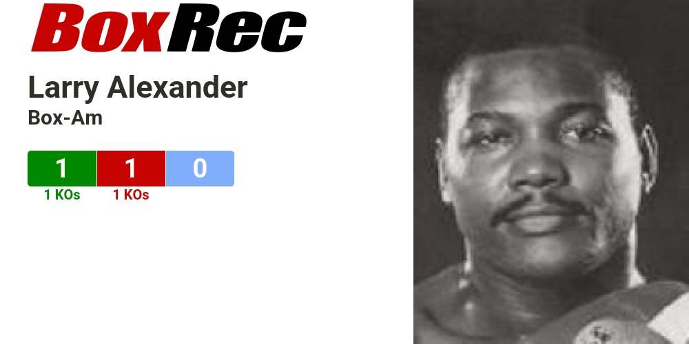 BoxRec: Larry Alexander