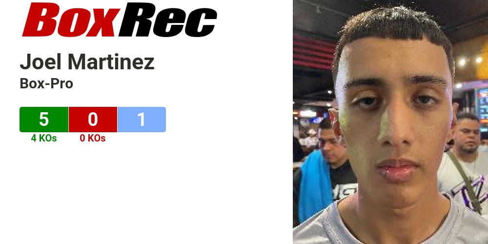 BoxRec: Joel Martinez