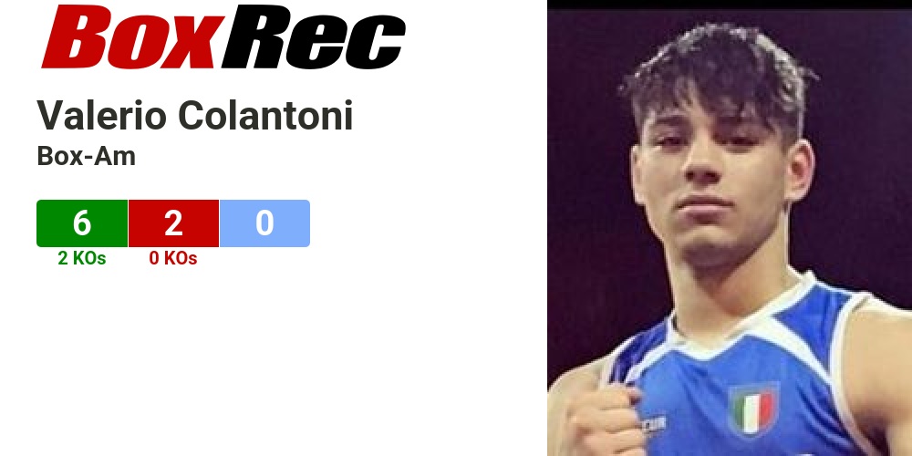 BoxRec: Valerio Colantoni