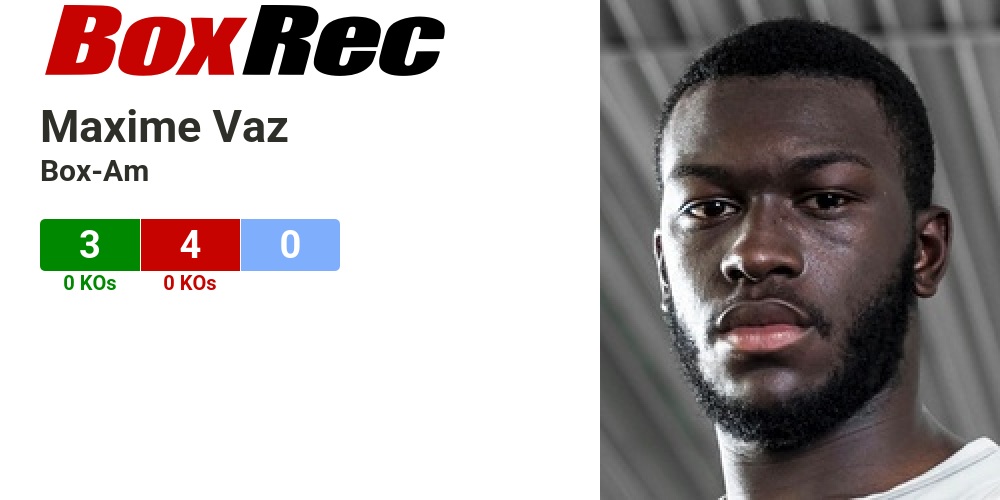 BoxRec: Maxime Vaz
