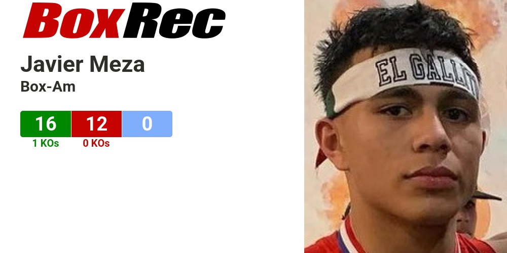 BoxRec: Javier Meza