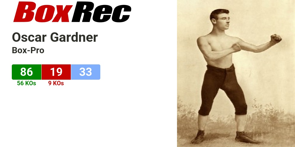 BoxRec: Oscar Gardner