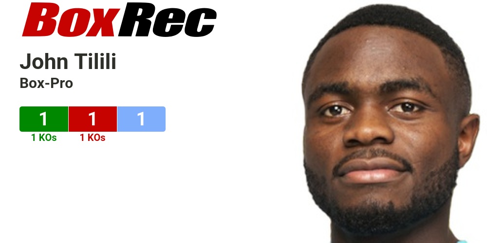 BoxRec: John Tilili