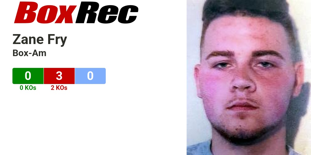 BoxRec: Zane Fry