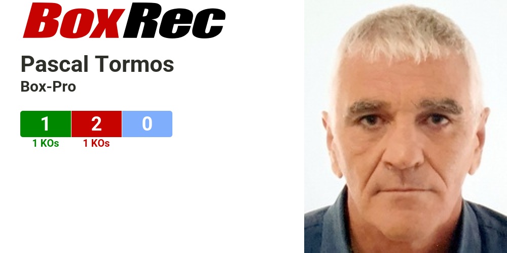 BoxRec: Pascal Tormos