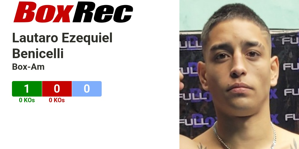 BoxRec: Lautaro Ezequiel Benicelli
