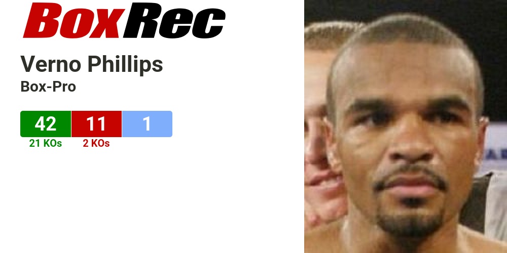BoxRec: Verno Phillips