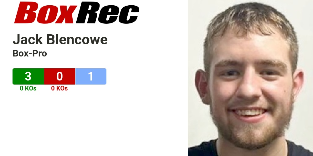 BoxRec: Jack Blencowe