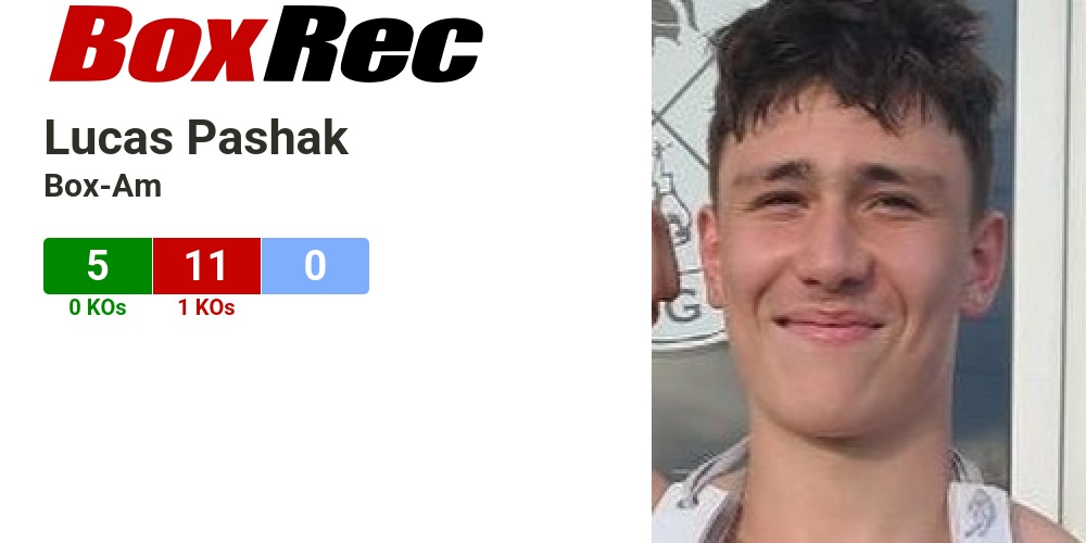 BoxRec: Lucas Pashak