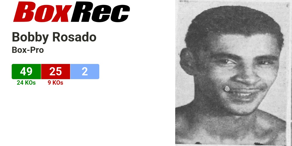 BoxRec: Bobby Rosado