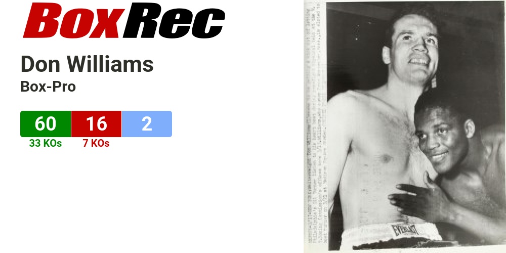 BoxRec: Don Williams