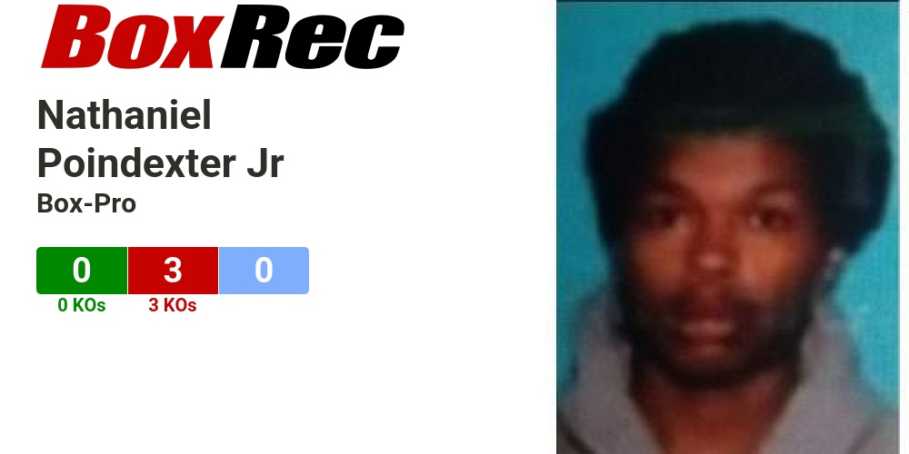 BoxRec: Nathaniel Poindexter Jr
