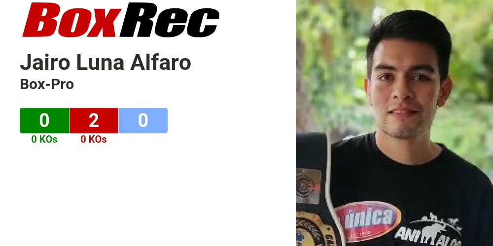 BoxRec: Jairo Luna
