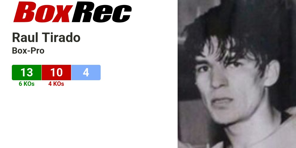 BoxRec: Raul Tirado