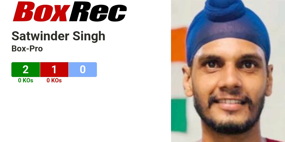 BoxRec: Satwinder Singh