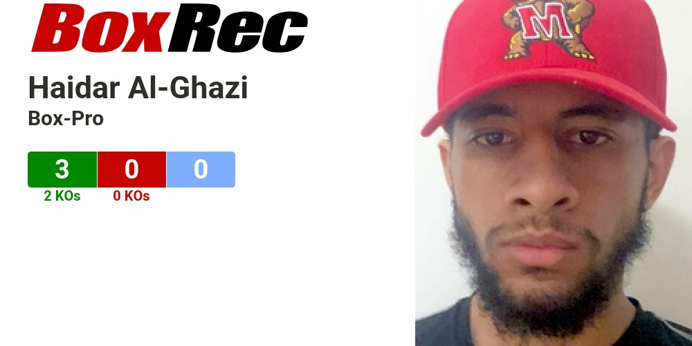 BoxRec: Haidar Al-Ghazi
