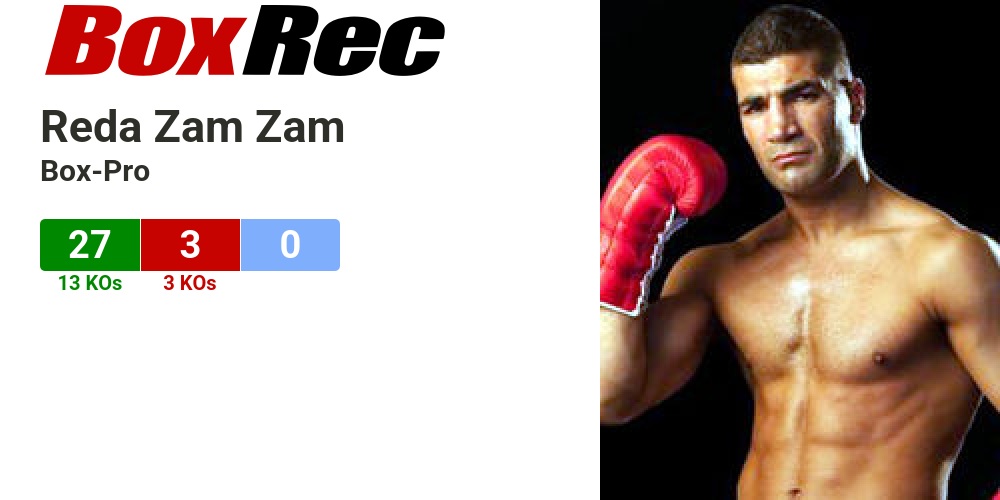 BoxRec: Reda Zam Zam