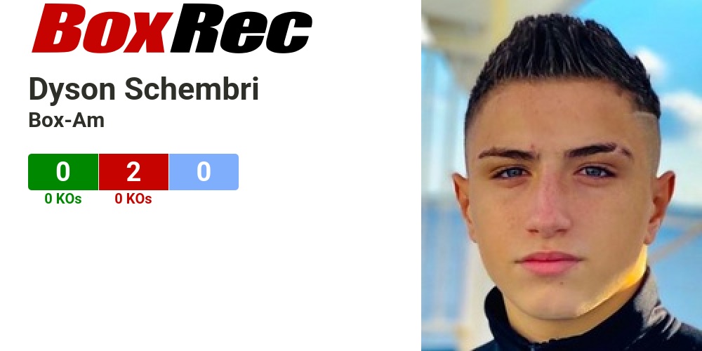 BoxRec: Dyson Schembri