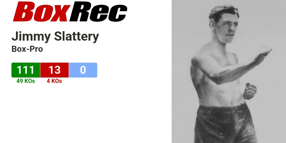 BoxRec: Jimmy Slattery