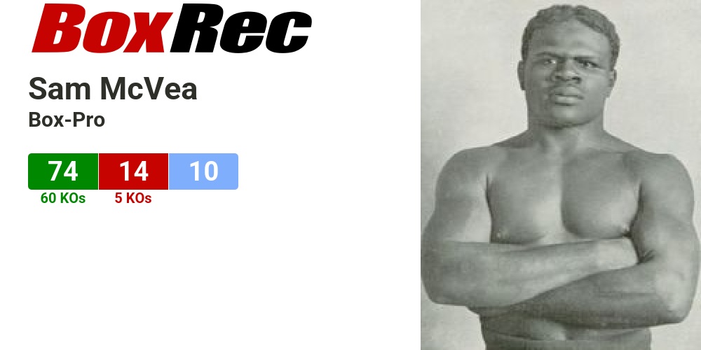BoxRec: Sam McVea