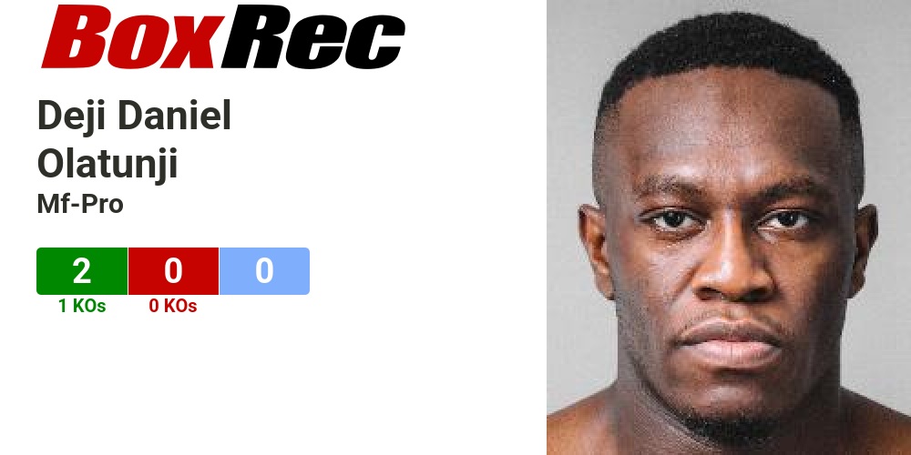 BoxRec: Deji Daniel Olatunji