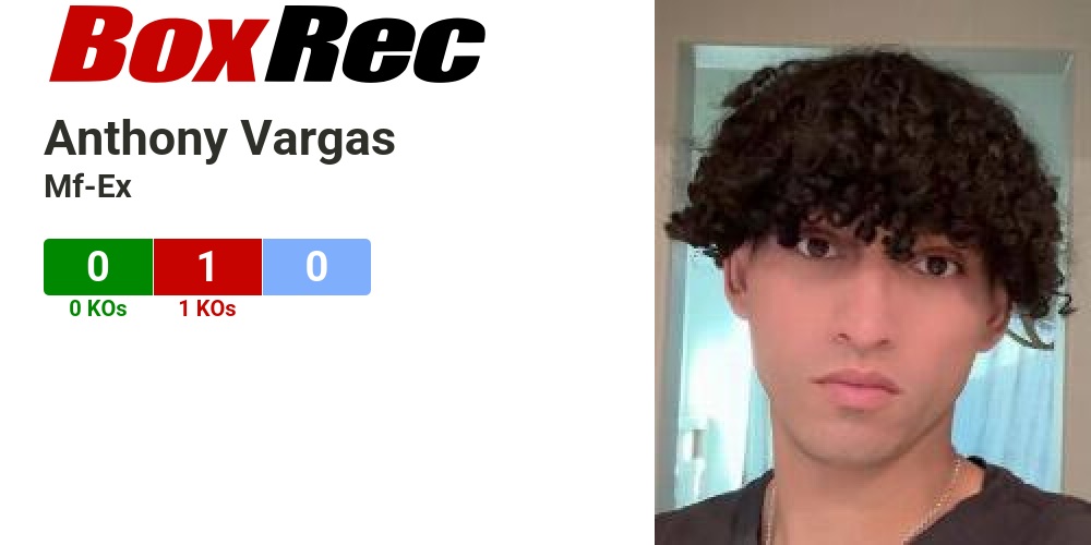 BoxRec: Anthony Vargas