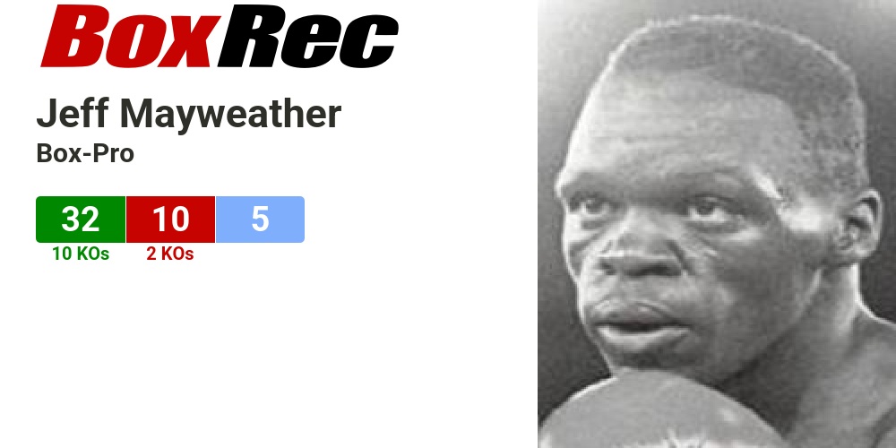 BoxRec: Jeff Mayweather