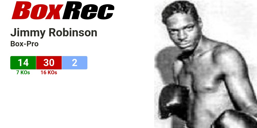BoxRec: Jimmy Robinson