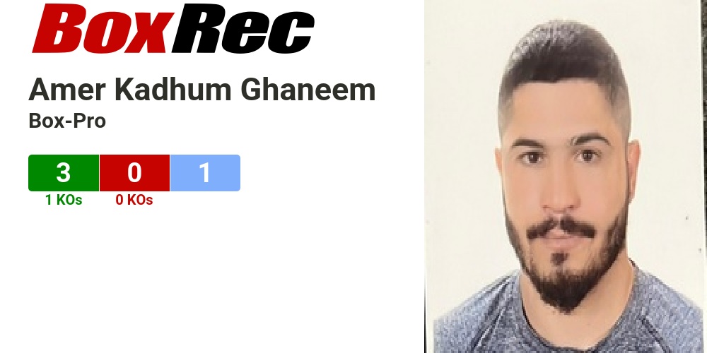 BoxRec: Amer Kadhum Ghaneem