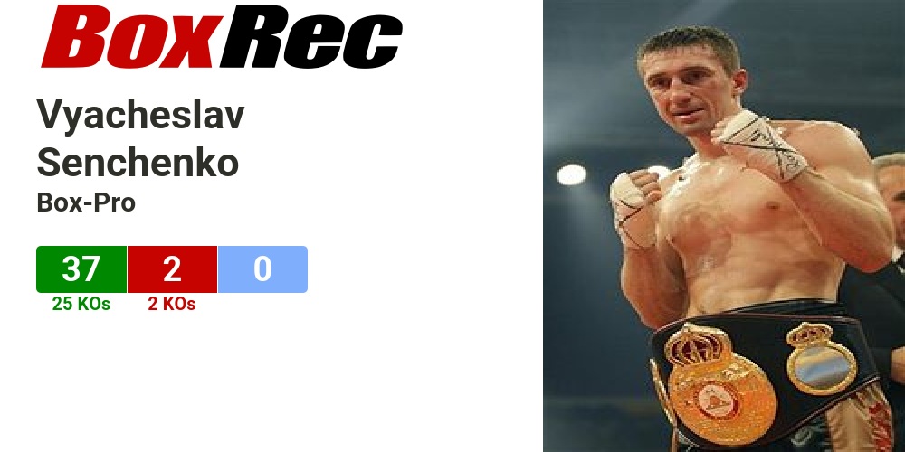 BoxRec: Vyacheslav Senchenko