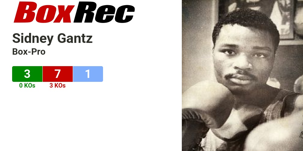 BoxRec: Sidney Gantz