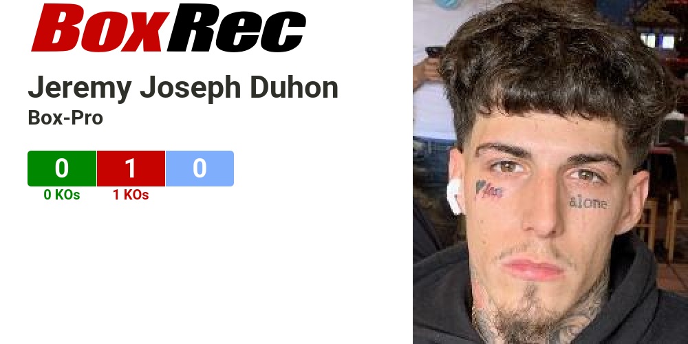 BoxRec: Jeremy Joseph Duhon