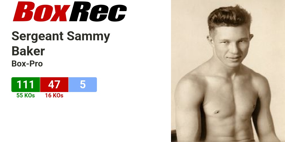 BoxRec: Sergeant Sammy Baker