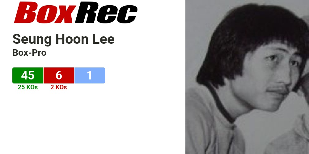 BoxRec: Seung Hoon Lee