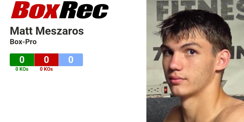 BoxRec: Matt Meszaros