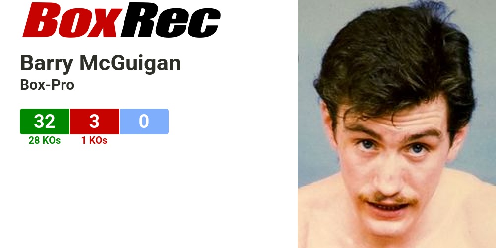 BoxRec: Barry McGuigan