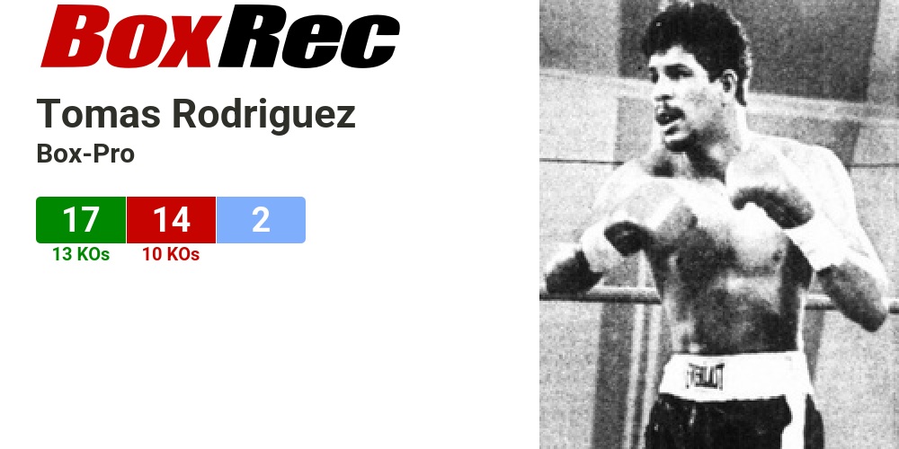 BoxRec: Tomas Rodriguez