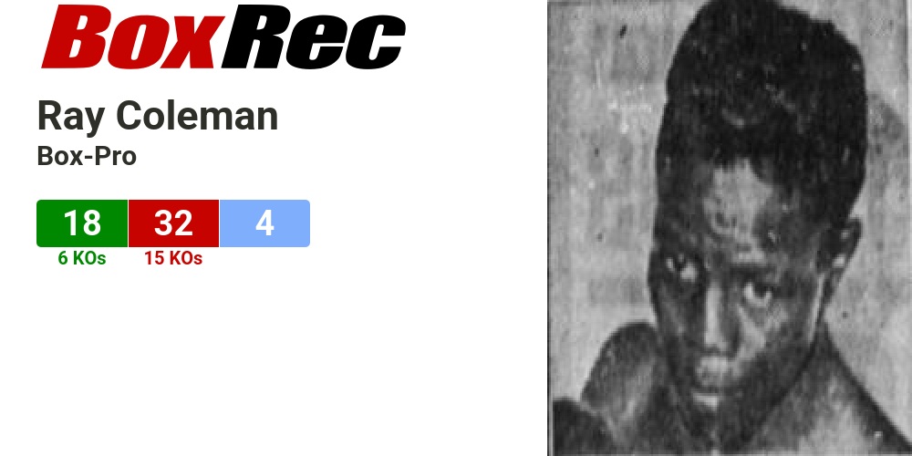 BoxRec: Ray Coleman