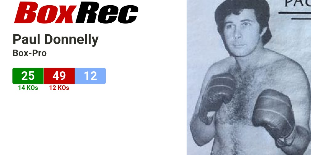 BoxRec: Paul Donnelly
