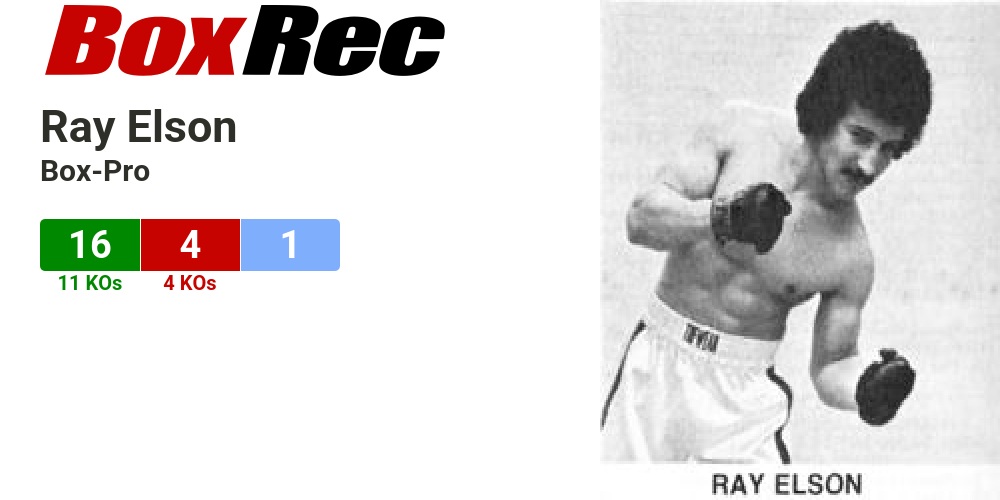 BoxRec: Ray Elson