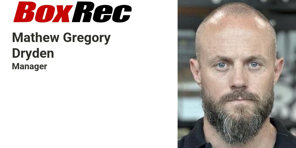 BoxRec: Mathew Gregory Dryden