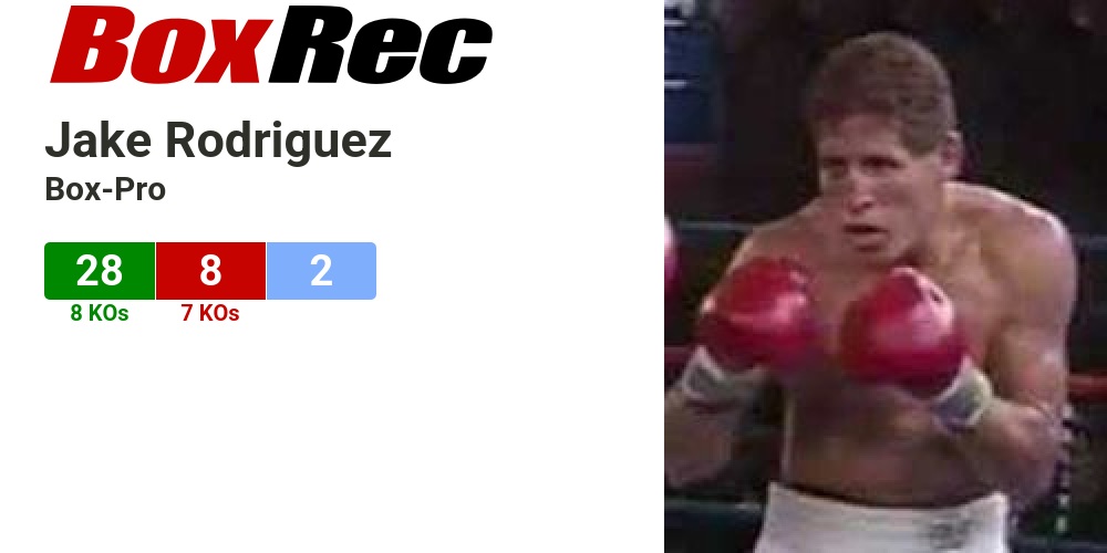 BoxRec: Jake Rodriguez